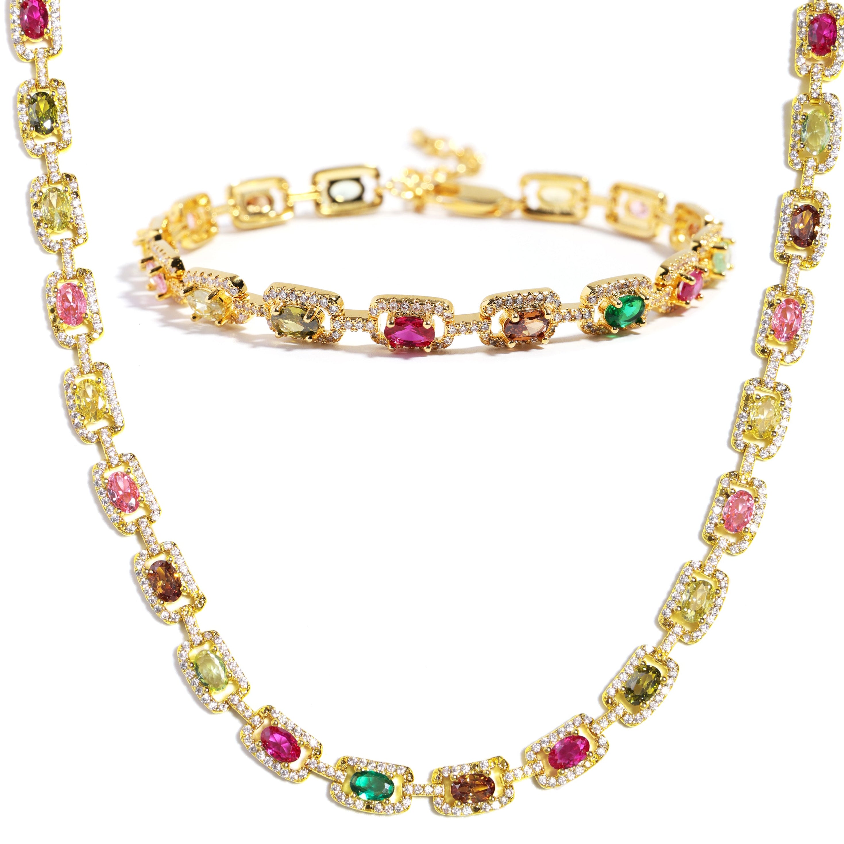 Prism Square-Cut Tourmaline Gemstone Set – iceyqueen
