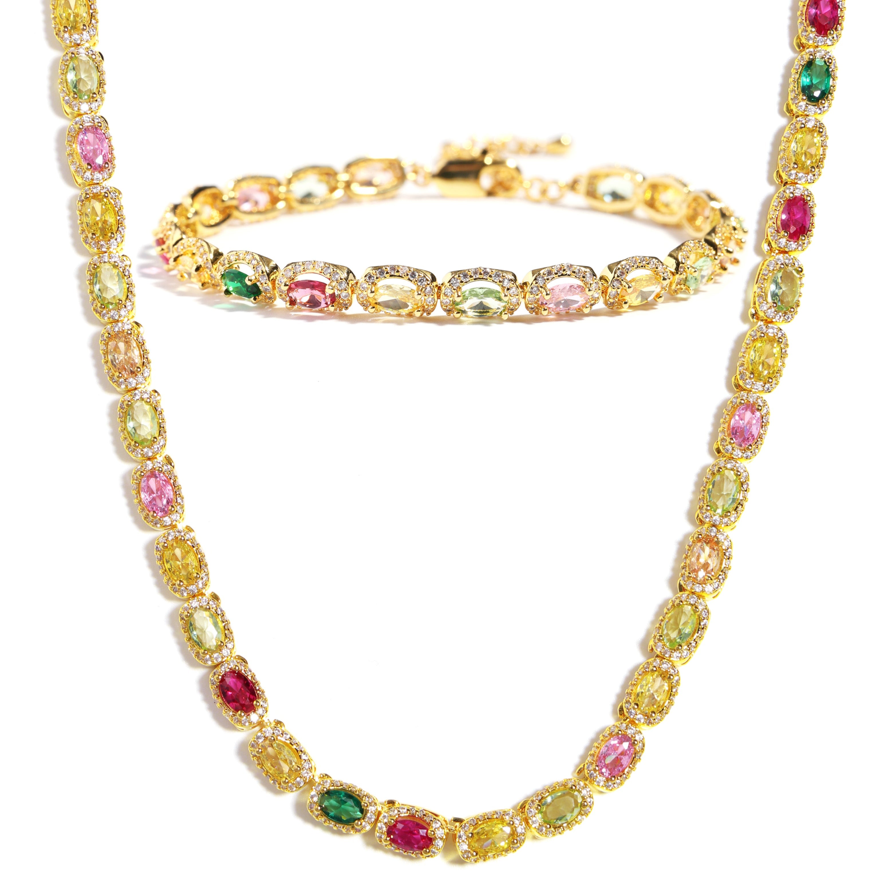 Victorian Oval-Cut Tourmaline Gemstone Set – iceyqueen